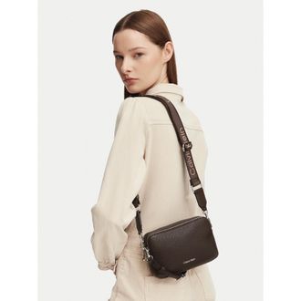 Calvin Klein Handtasche Calvin Klein Webbing 2X Strap Camera Bag LV04F3656G Rot