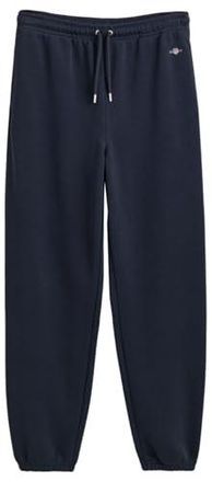 GANT Pantalon de survêtement Reg Shield décontracté, Bleu Nuit, XL Femme