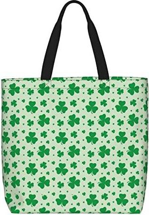 Generic Sac De Courses La Saint-Patrick Sac &Agrave; Provisions Personnaliser R&eacute;utilisable Sacs En Toile Pour Femmes, Pour Filles, Femmes, Tous Les Jours, Burea