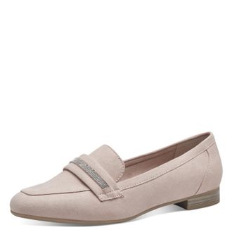 Marco Tozzi Damen Slipper mit Glitzer Vegan, Beige (Powder), 37 EU