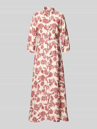 Moss Copenhagen Hemdblusenkleid aus Viskose-Mix mit 3/4-Arm Modell Vildana