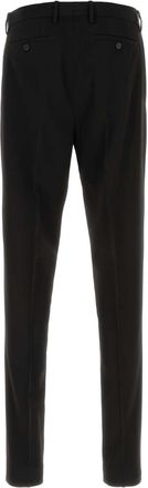 Fendi Virgin Wool Trousers - Black