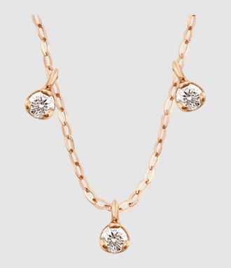 Gigi Clozeau Collier 3 Diamants Cha&icirc;ne Or