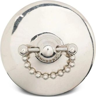 Panconesi Femme, Accessoires, Gris, Taille: ONE Size Broche Lamina Diamanti