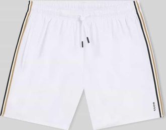 HUGO BOSS Badeshorts mit Label Stitching Modell ICONIC