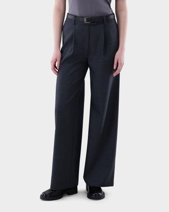 van Laack Hose mit weitem Bein und Stretch