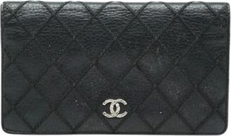Chanel Portefeuille long (bi-pli) doccasion - Femme - Pre-owned - Noir - Taille: ONE Size