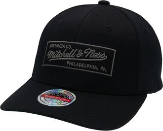 Mitchell & Ness Box Logo Classic Red Snapback - Black