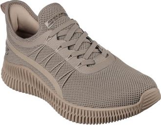 Skechers Homme Bobs GEO Baskets, Taupe, 41 EU