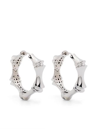 Eddie Borgo large Bambu hoop earrings - Argent