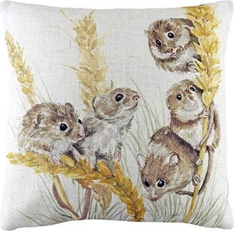 furn. Evans Lichfield Woodland Fieldmice Kissenbezug, Mehrfarbig, 43 x 43 cm (Pack of 1)