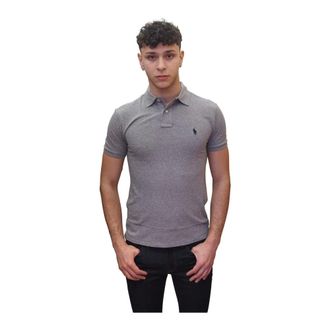 Ralph Lauren Homme, Tops, Gris, Taille: XL Polo à manches courtes Gris