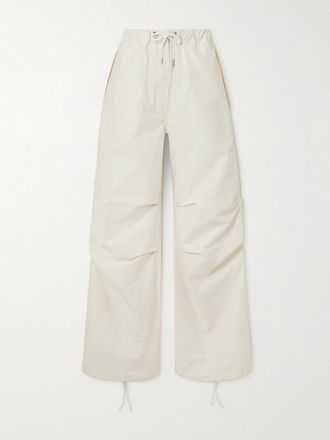 Acne Studios Pantalon Large En Coton Mélangé - Blanc