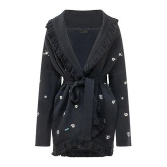 Alanui Robe Cardigan - - Knitwear - Damen - Blau - S