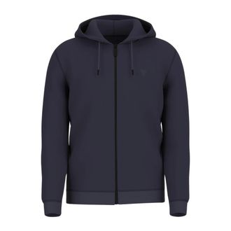 Guess Homme, Sweatshirts et sweats à capuche, Bleu, Taille: S Pull à Zip Bleu Style Aldwin