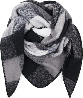 Glamexx24 Damenschal Damenhalstuch Herrenhalstuch Mehrfarbig mit Muster Winterschal sehr warm und weich XXL Schal f&uuml;r viele Angelegenheiten dreieckige Form