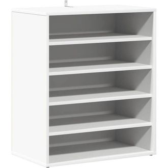 vidaXL Schuhschrank Wei&szlig; 60x35x70 cm Holzwerkstoff Vidaxl