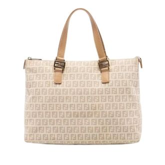 Fendi Pre-owned Canvas Tote Bag - - Pre-owned - Damen - Beige - ONE SIZE