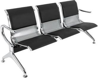 Generic WWERTYY Banc de réception daéroport Chaises de Salle dattente avec accoudoirs Chaise de réception en Cuir pour Bureau Aéroport Hôpital Banque Entrepri