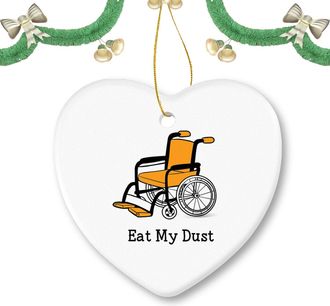 Generic Rollstuhl Anh&auml;nger Christbaumschmuck Lustige Weihnachtsanh&auml;nger Dekorative Weihnachtsbaumschmuck F&uuml;r Heimdekoration Kamin Wohnzimmer