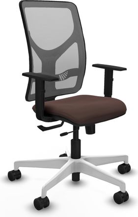 Piqueras y Crespo B&uuml;rostuhl mit 1D-Armlehnen, h&ouml;henverstellbare Lendenwirbelst&uuml;tze, ausgestattet mit Syncro/Traslack und Schneideschaum, mit Rollen von 65 mm, Nylon, Gr