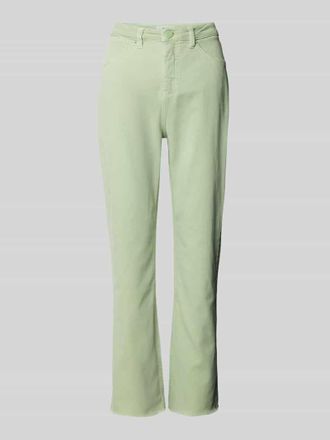 OPUS Tapered Fit Jeans mit offenem Saum Modell Eboni