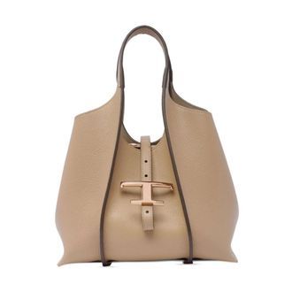 Tod's Femme, Sacs, Beige, Taille: ONE Size Sac Beige avec Pochette Amovible