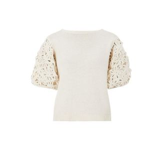 Stella Pardo Maria Strick- und H&auml;keloberteil - Beige