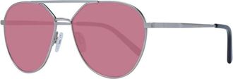 Serengeti Eyewear Rosa Aviator Sonnenbrille mit Roten Gl&auml;sern - - Accessories - unisex - Grau - ONE SIZE