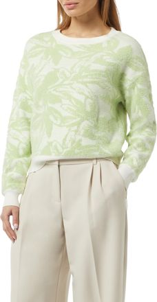 Comma Flauschiger Jacquard-Strickpullover