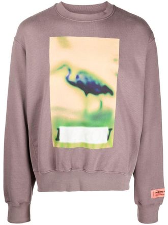 Heron Preston sweat à imprimé Censored - Gris