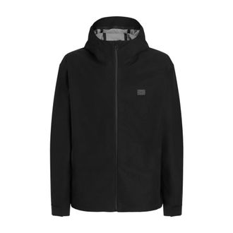 Dolce & Gabbana Homme, Vestes, Noir, Taille: L Manteau noir &agrave; capuche zipp&eacute;e