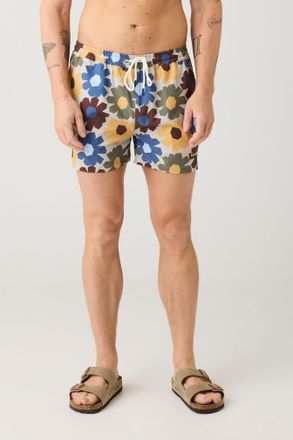 Knowledge Cotton Apparel Herren vegan Badeshorts Mid Thigh Print Multicolor Aop