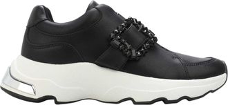 DKNY Jendaya Sneaker f&uuml;r Damen, Leder, Schnalle (Schwarz)