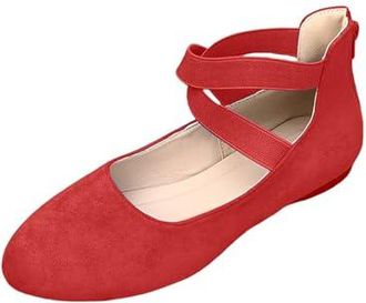 Generic Ballerines &eacute;l&eacute;gantes pour femme - Chaussures plates et confortables - Chaussures balerines l&eacute;g&egrave;res &agrave; enfiler - Coupe d&eacute;t&eacute; douce et confortable - Sans 