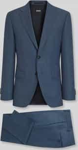 HUGO BOSS Slim Fit Anzug aus Wolle mit feinem Webmuster