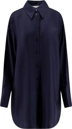 R&oacute;he Femme, Blouses et Chemises, Bleu, Taille: 38 FR Rohe Chemises