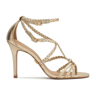 Kazar Goldene Sandalen mit geflochtenen Riemen - - Shoes - Damen - Gelb - 39 EU