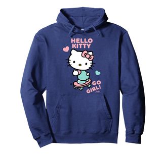 Hello Kitty Cooles Power-Skateboard Pro Classic Fun f&uuml;r M&auml;dchen Pullover Hoodie