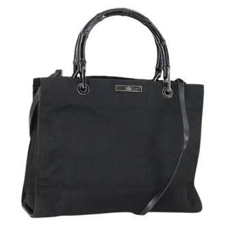 Gucci Pre-owned Nylon Handtasche - - Pre-owned - Damen - Schwarzk - ONE SIZE