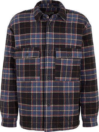 Tom Tailor Herren Overshirt Steppjacke 1033213, 30435 - Blue Coal Grey Check, XL