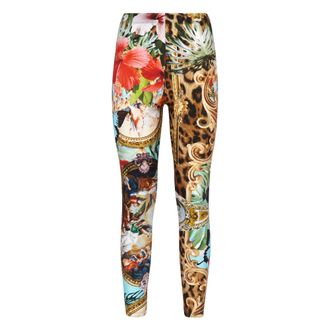 Philipp Plein Barock Blumen Leggings - - Trousers - Damen - Mehrfarbig - S