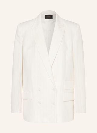 Maje Blazer Mit Glitzergarn Und Leinen weiss