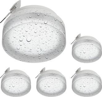 LEDs Com 5 St&uuml;ck Deckenleuchte IPLY, IP44, wei&szlig; matt, rund, inkl. GX53 LED Leuchtmittel, max. 550lm, 3-Stufen-Dimmer, wei&szlig;