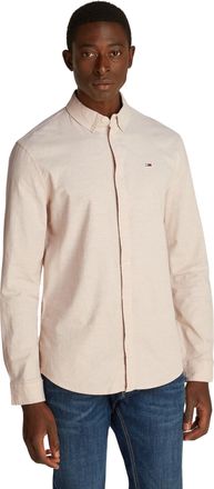 Tommy Jeans Herren TJM SLIM STRETCH OXFORD SHIRT DM0DM09594, Beige (Gentle Gold), XXS