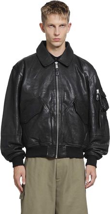 Alpha Industries CWU-36/P Leather UV Loose Bomber Jacket