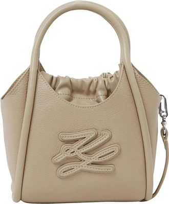 Karl Lagerfeld Shopper - MINI K/AUTOGRAPH Handtasche - Gr. unisize - in Beige - f&uuml;r Damen