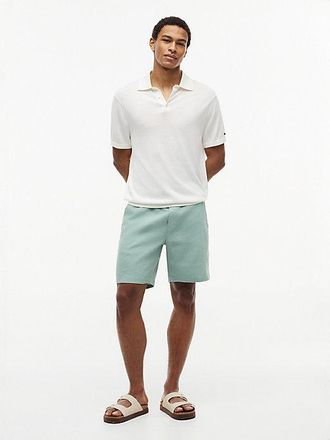 Tommy Hilfiger Short chino Dover en lin m&eacute;lang&eacute; couture int&eacute;rieure 20 cm