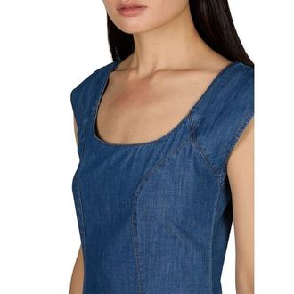 Topshop Robe midi Tseya en jean en coton
