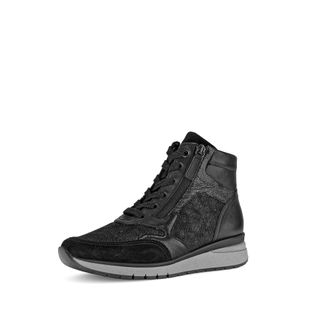Gabor Damen Schn&uuml;rstiefeletten, Frauen Stiefeletten,halbstiefel,Kurzstiefel,uebergangsschuhe,uebergangsstiefel,schwarz/anthr(Mic),38.5 EU / 5.5 UK